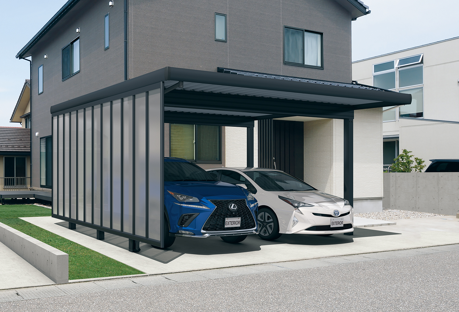 三協アルミ、耐風圧・耐積雪カーポートに大型タイプ | 新建ハウジング